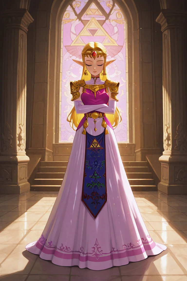 Ocarzld, blonde hair, long hair, sidelocks, blue eyes, pointy ears ...