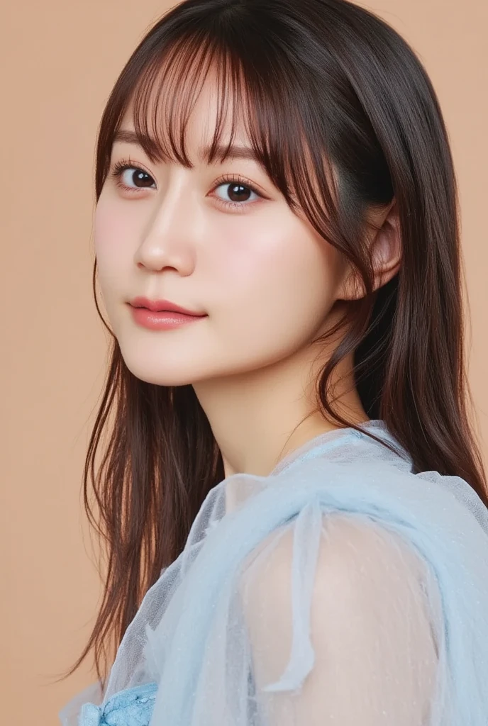 Quiet and calm portrait,Graceな姿勢のモデル, the focus is on the face and ...