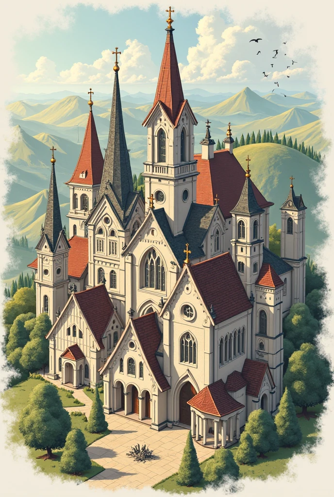 Make an image with all the types of Catholic churches and explaining ...