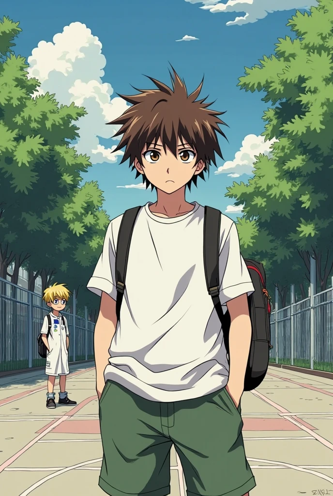 *"Illustration in classic anime animation style (2005), Like Death Note ...