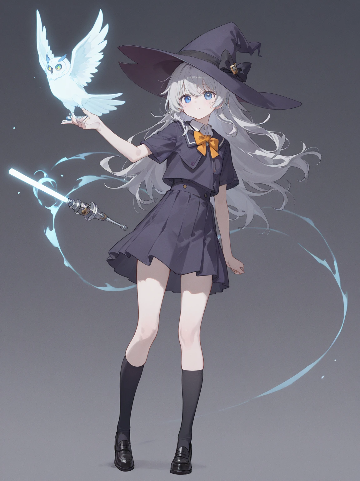 1 girl、Magic School Uniform、Using Magic、Full Body Shot、Witch - SeaArt AI