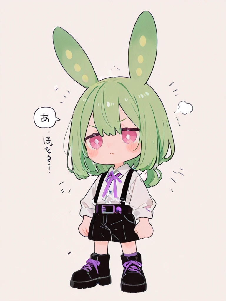 Zundamon、Fight against deformed、 male'Suit、full body、edamame - SeaArt AI