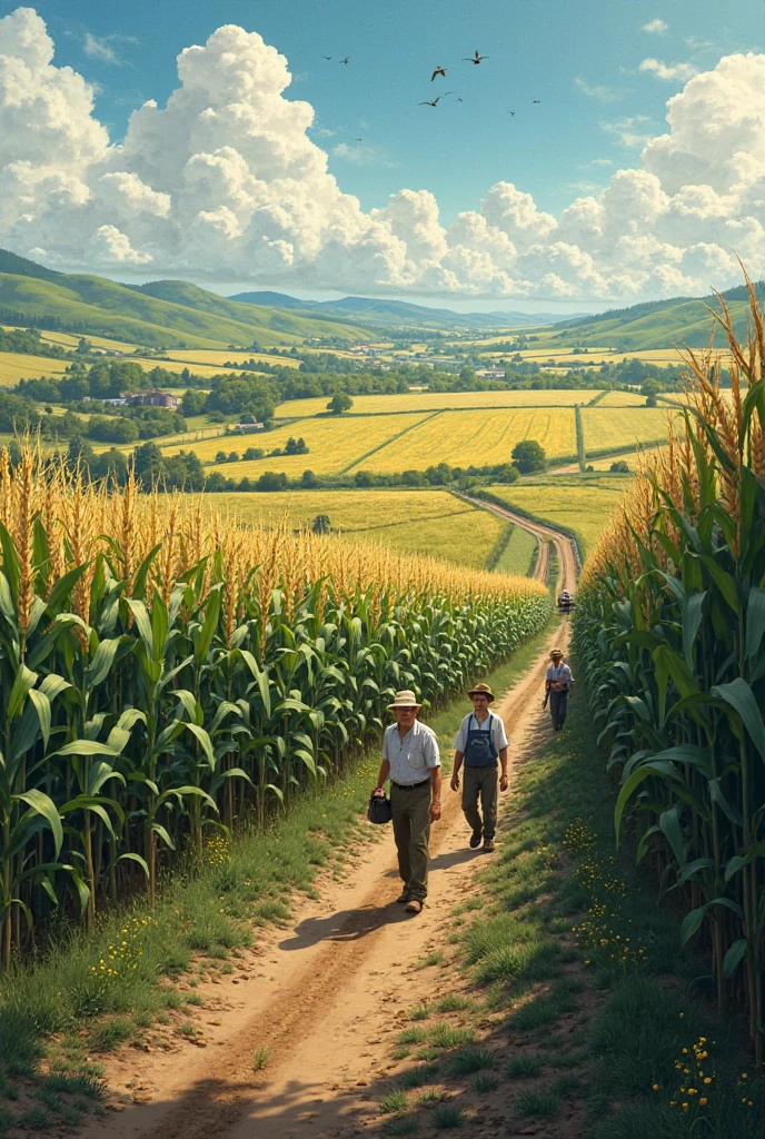 Corn farm map - SeaArt AI