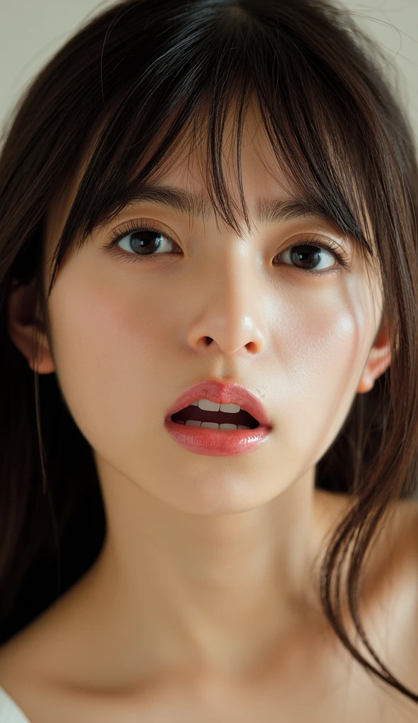 Saito Asuka opens her mouth,nfsw,erotic,This image is a close - SeaArt AI