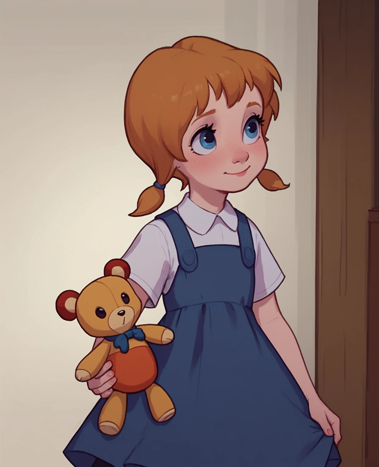 Penny vs a bee - SeaArt AI