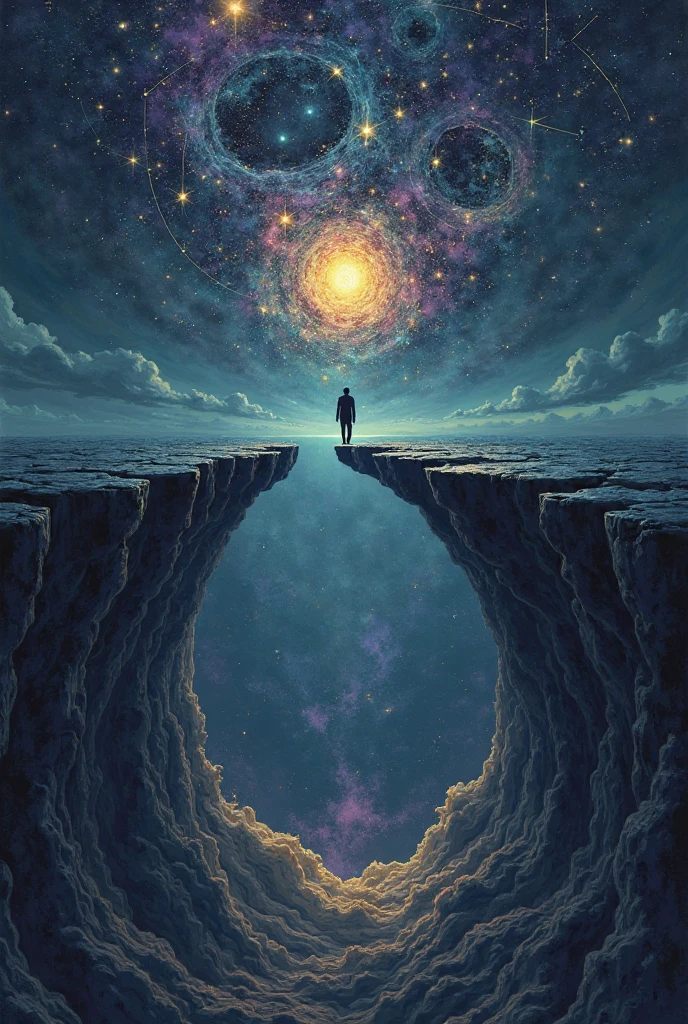 A mysterious, dark surreal artwork depicting the unconscious mind ...