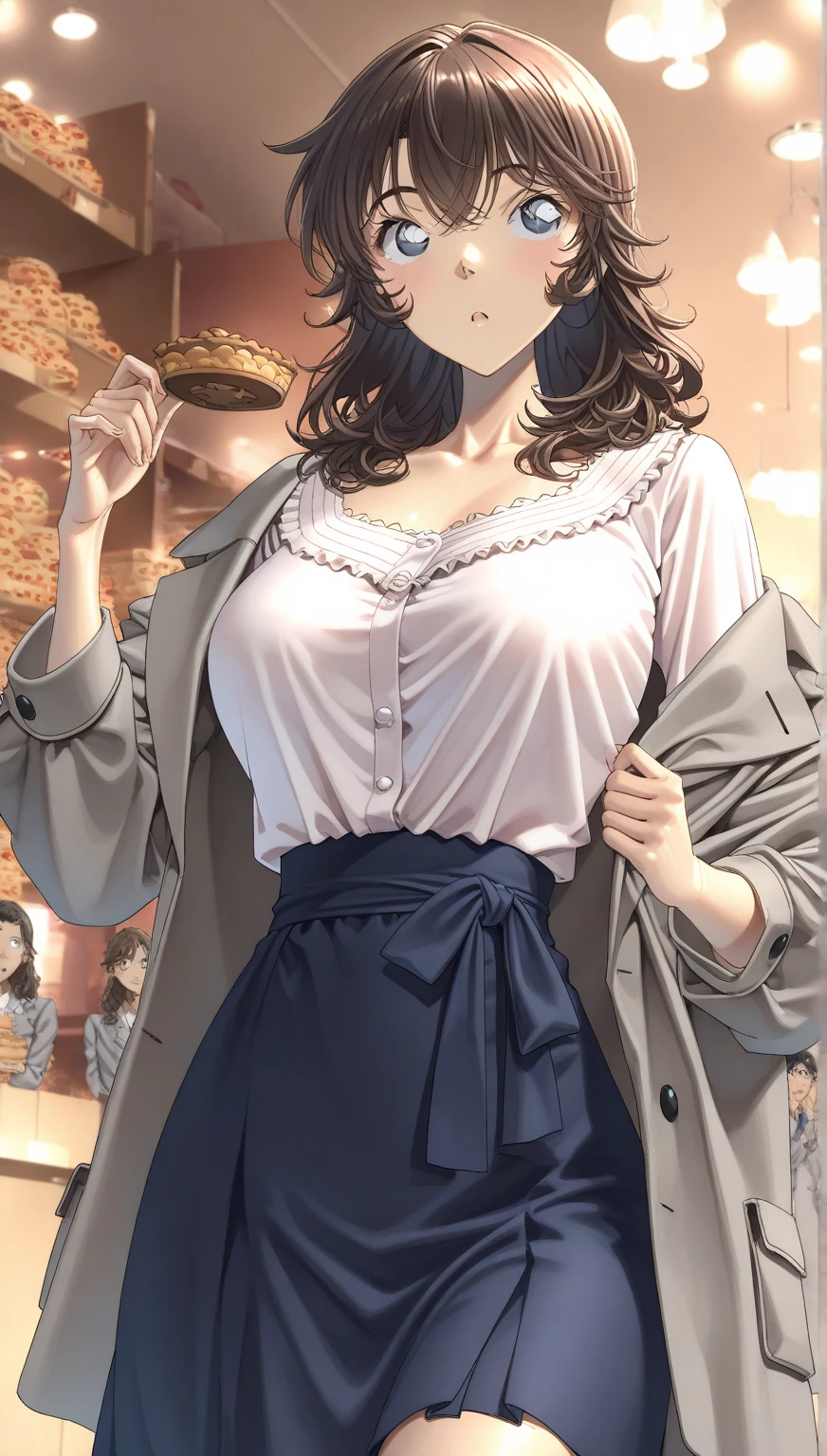 Detective Conan style illustration、(masterpiece, Highest Quality ...