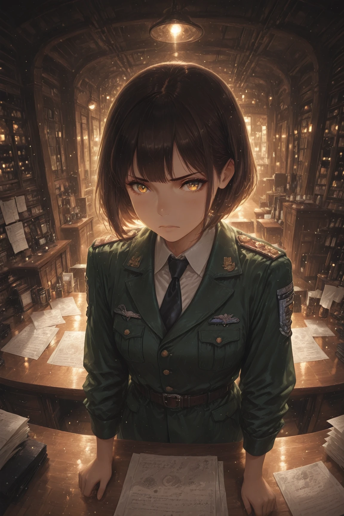 Masterpiece, best quality, highly detailed, anime style, fisheye lens ...