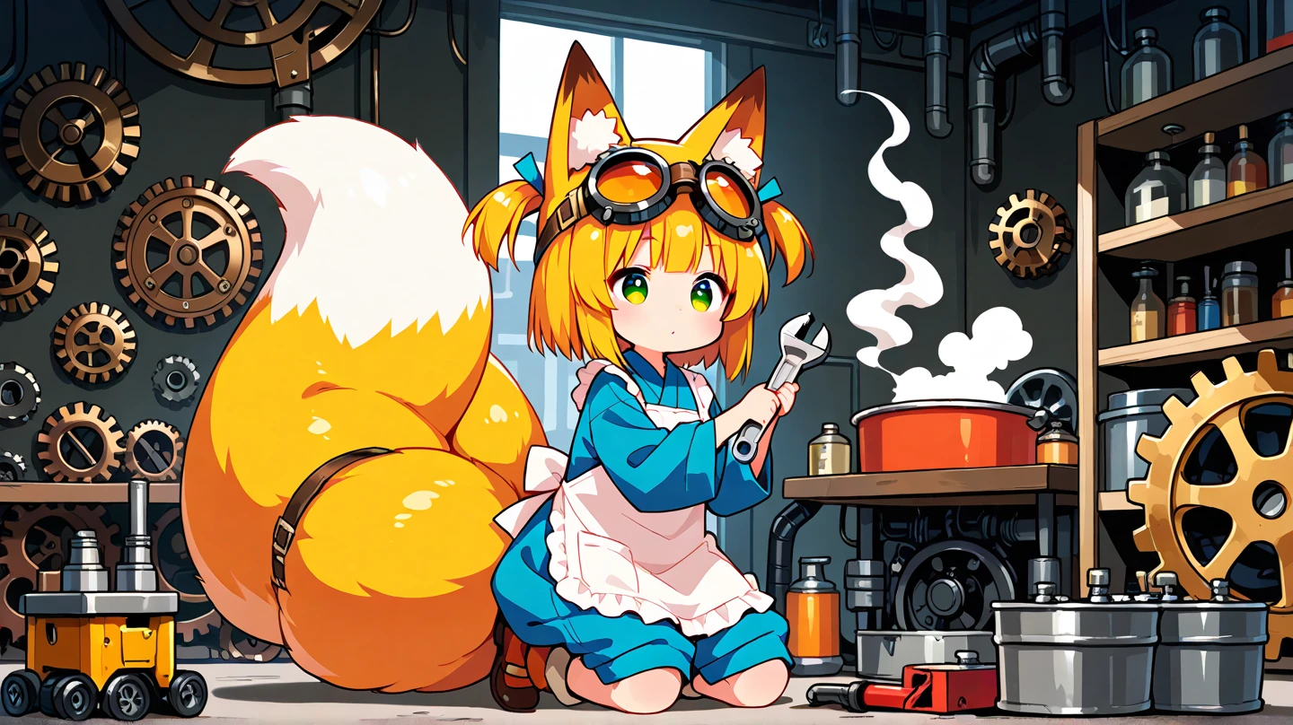 "with adorable fox ears and fox tail、Nine-Tailed Fox、Nine-Tailed Foxの尻尾 ...