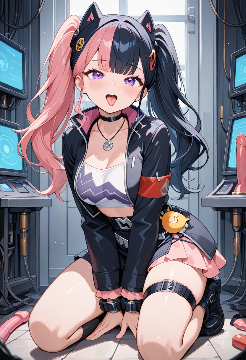 Masterpiece, Highest Quality, 1girl, solo, Zoe Lane,multi colored hair ...