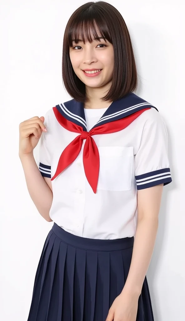 Hirose Suzu、High Quality,4K,Delicate Details, blushing quite a bit ...