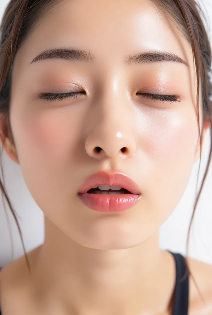 Ultra-detailed close-up of a beautiful modern girl, collarbone - SeaArt AI