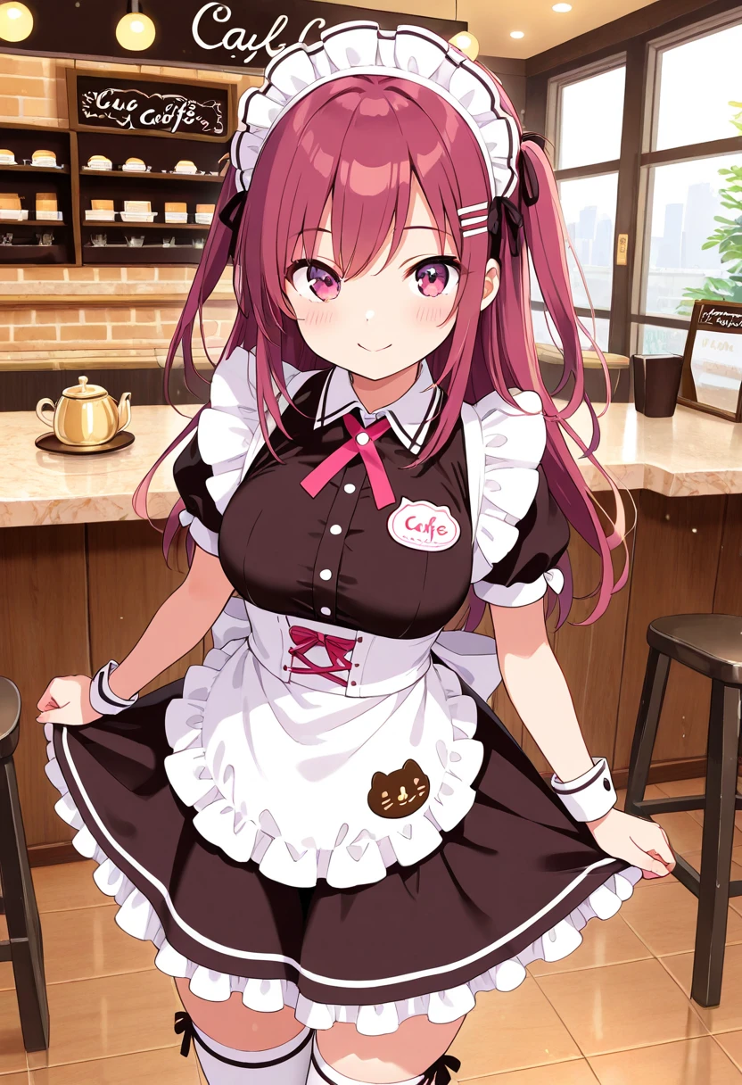 Masterpiece,best quality, maid cafe, cute, girl - SeaArt AI