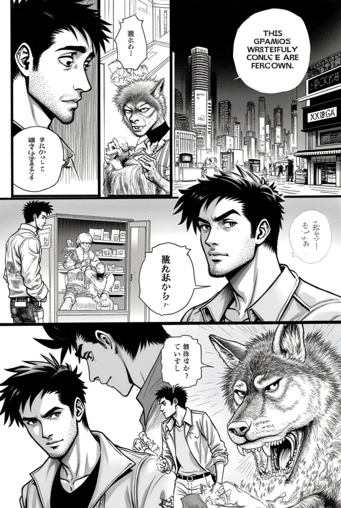 Werewolf、Japanese Manga、Japanese Manga、Handsome werewolf、A werewolf ...
