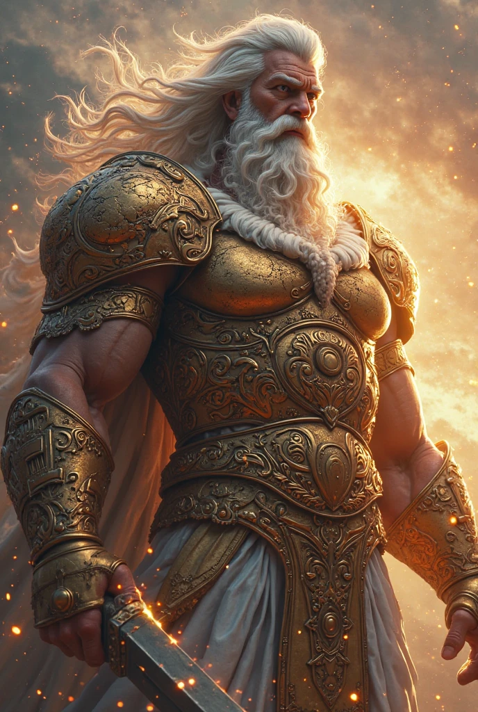 POWERFUL ZEUS WITH ARMOR AND SPECIAL EFFECTS - SeaArt AI
