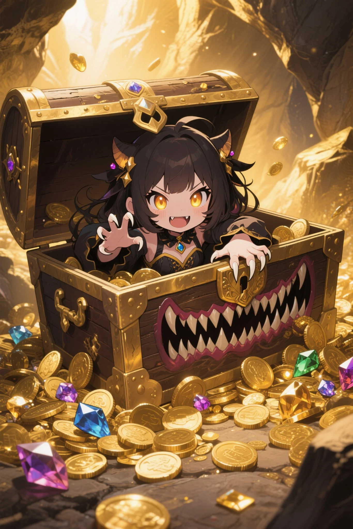 箱の正体はミミック娘だ！