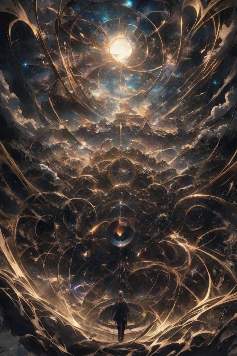 One is All，is All One，world，time，space，Space，chaos，Light，dark - SeaArt AI