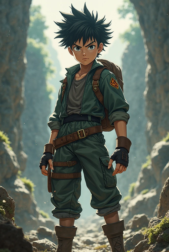 Gon Hunter standing realistic image - SeaArt AI
