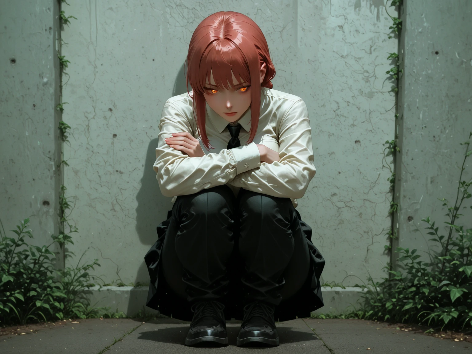 {makima from chainsaw man full body} - SeaArt AI