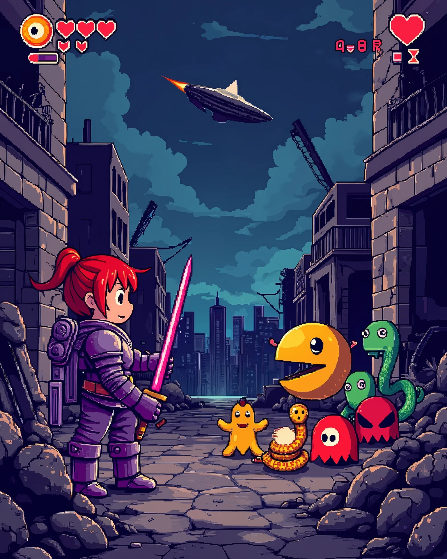 One human VS retro games