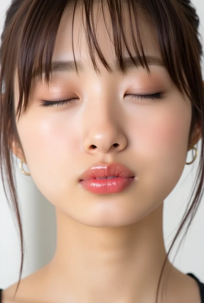 Ultra-detailed close-up of a beautiful modern girl, collarbone - SeaArt AI