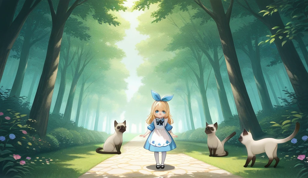 Alice in Wonderland、Siamese cats will show you the way、wonderland ...