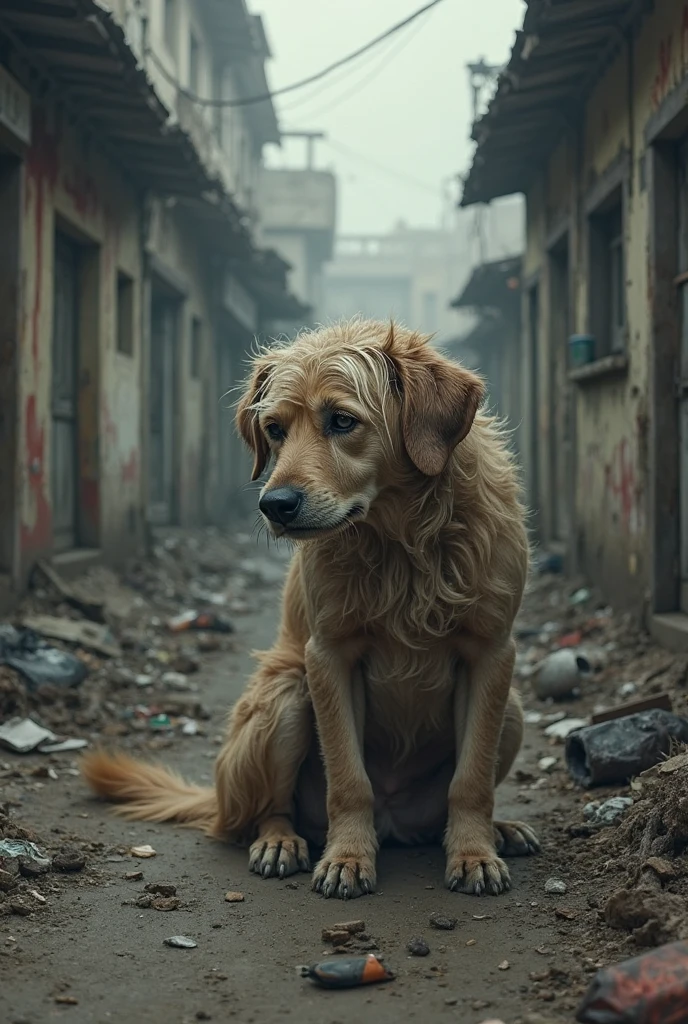 A dog is very poor show me a picture of the dog - SeaArt AI