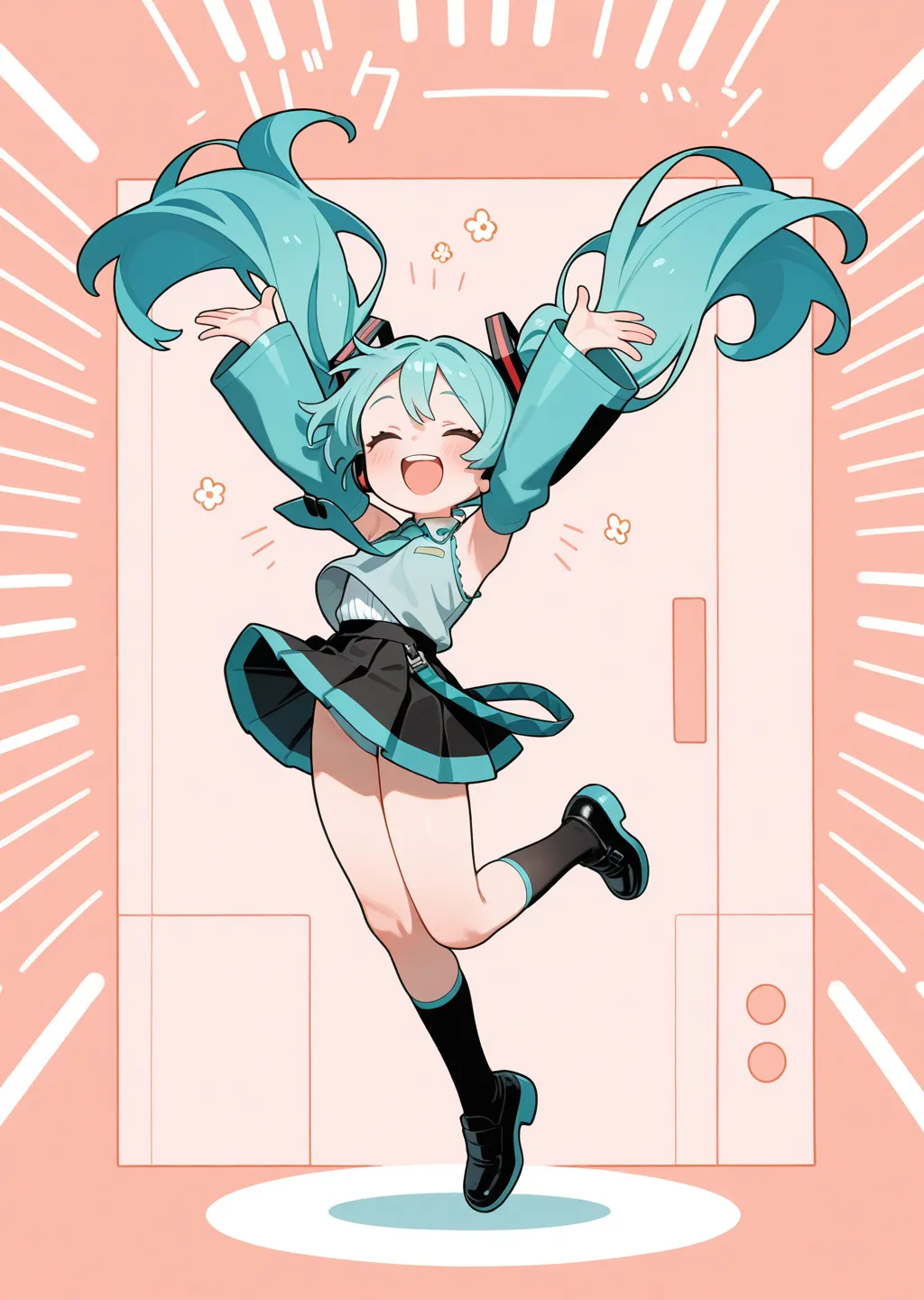 SeaArt AI | Jumping Anime Girl