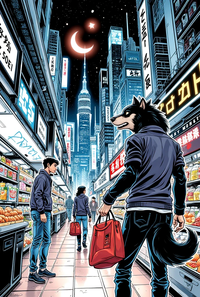 Werewolf、Japanese Manga、Japanese Manga、Handsome werewolf、Draw ...