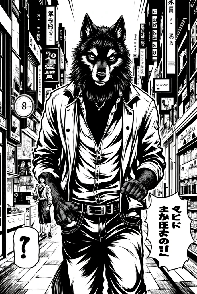 Werewolf、Japanese Manga、Japanese Manga、Handsome werewolf、Draw ...