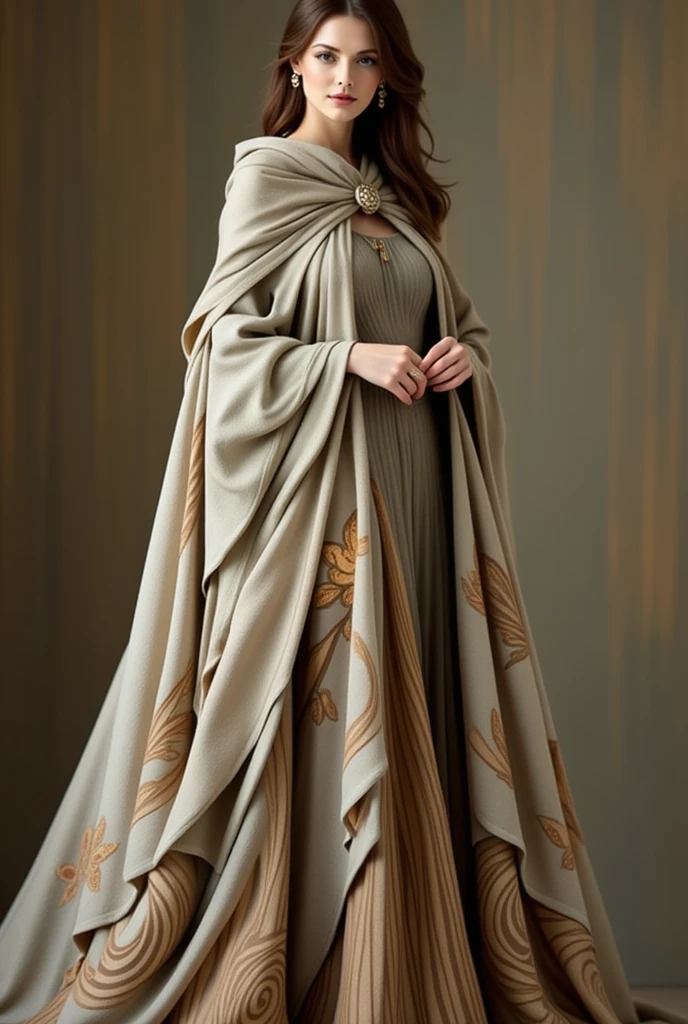 A confident woman stands with a strong, stylish presence, wearing a ...