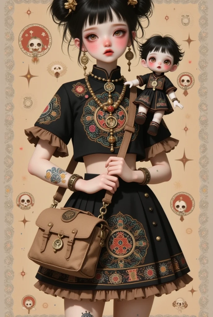 Like From an unknown mystical world，creates a unique character image ...