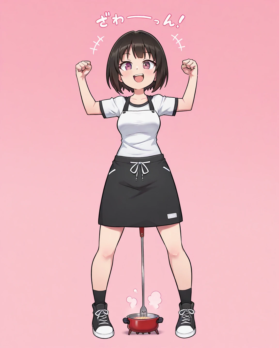 Cooking girl, t pose, basic - SeaArt AI