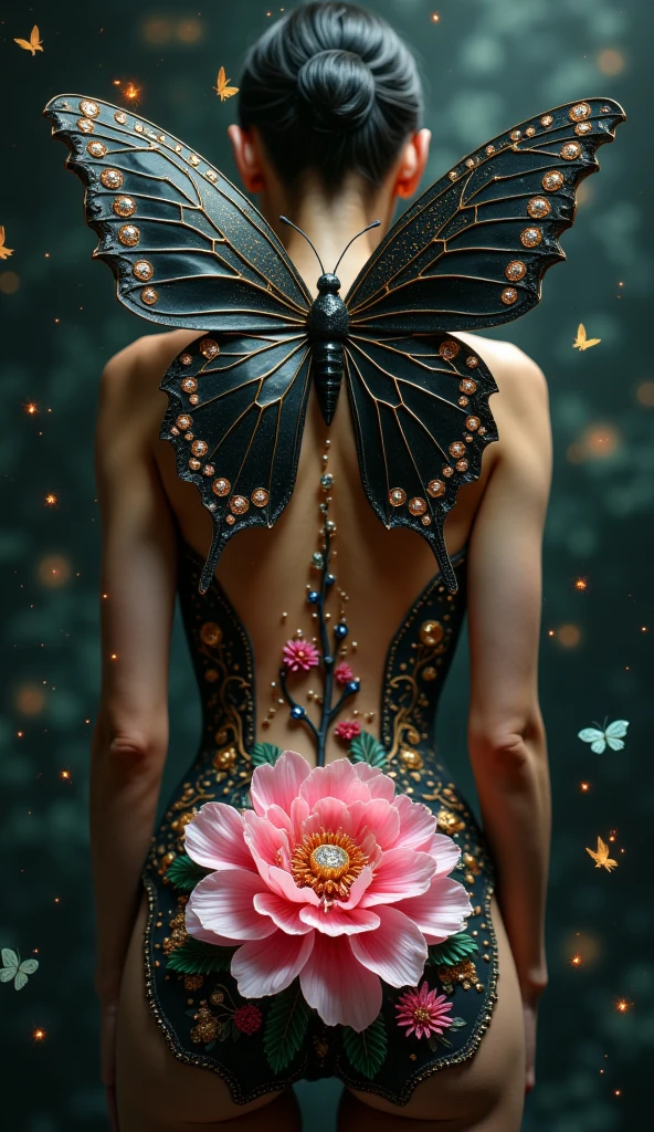 # Her back - A butterfly opened 🦋