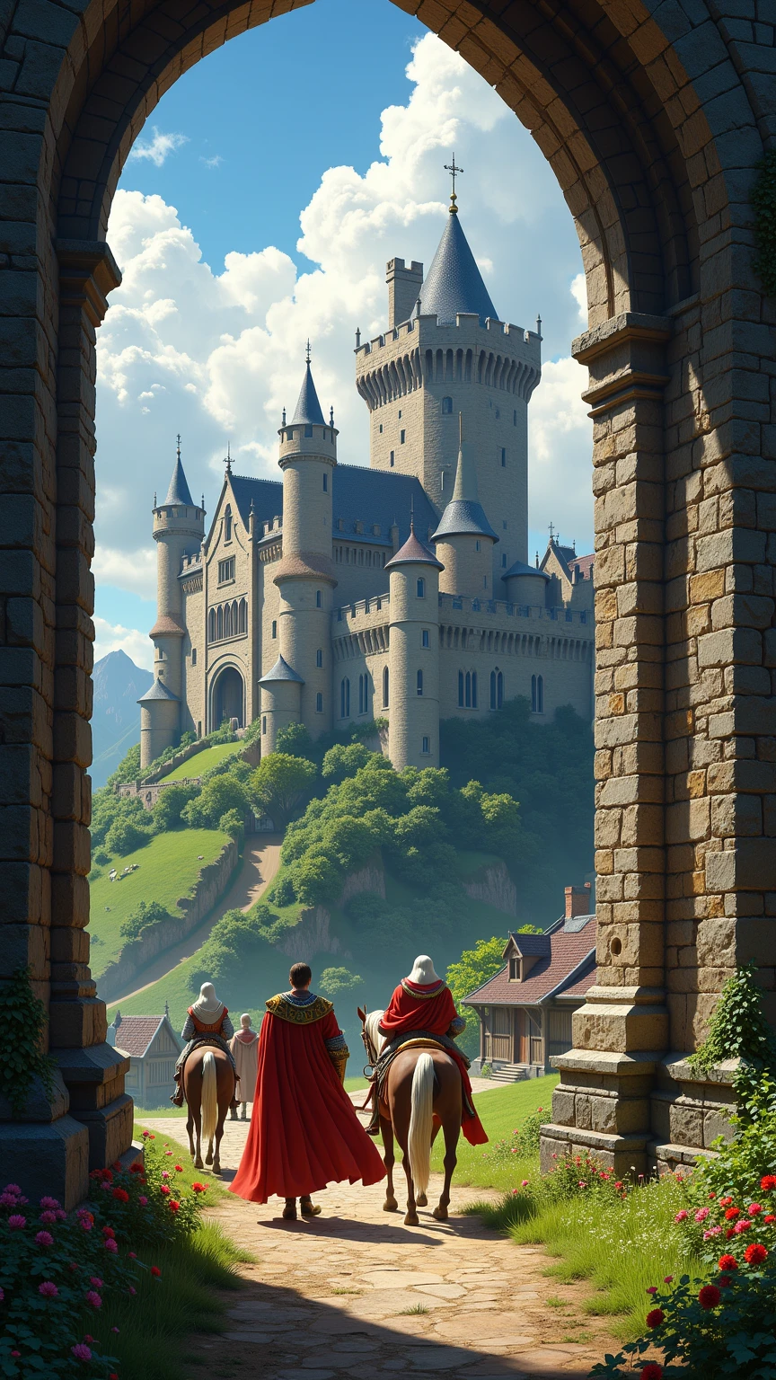 If you look at it in high definition、Camelot Castle in the period when ...