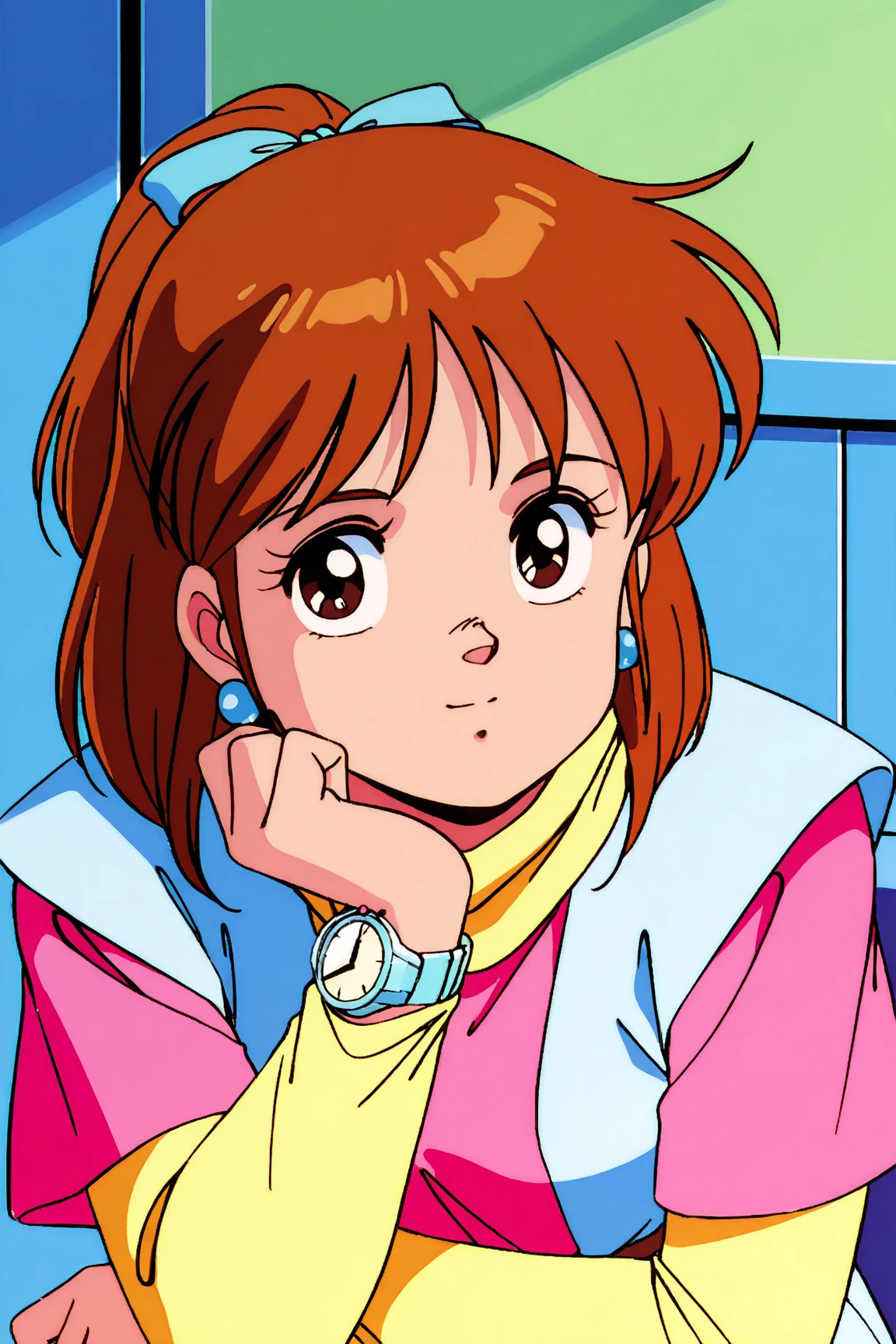 Stares at the viewer,1girl, anise farm,Volgani、1 woman、solo、brown hair ...
