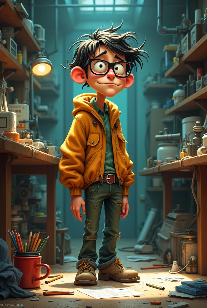 Create an engineer who looks like a nerd - SeaArt AI