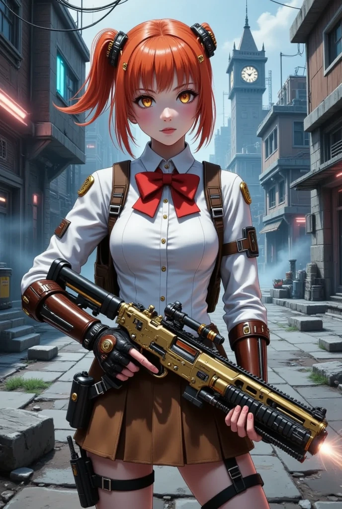 steampunk campus style illustration prompt words 1. **Character - SeaArt AI