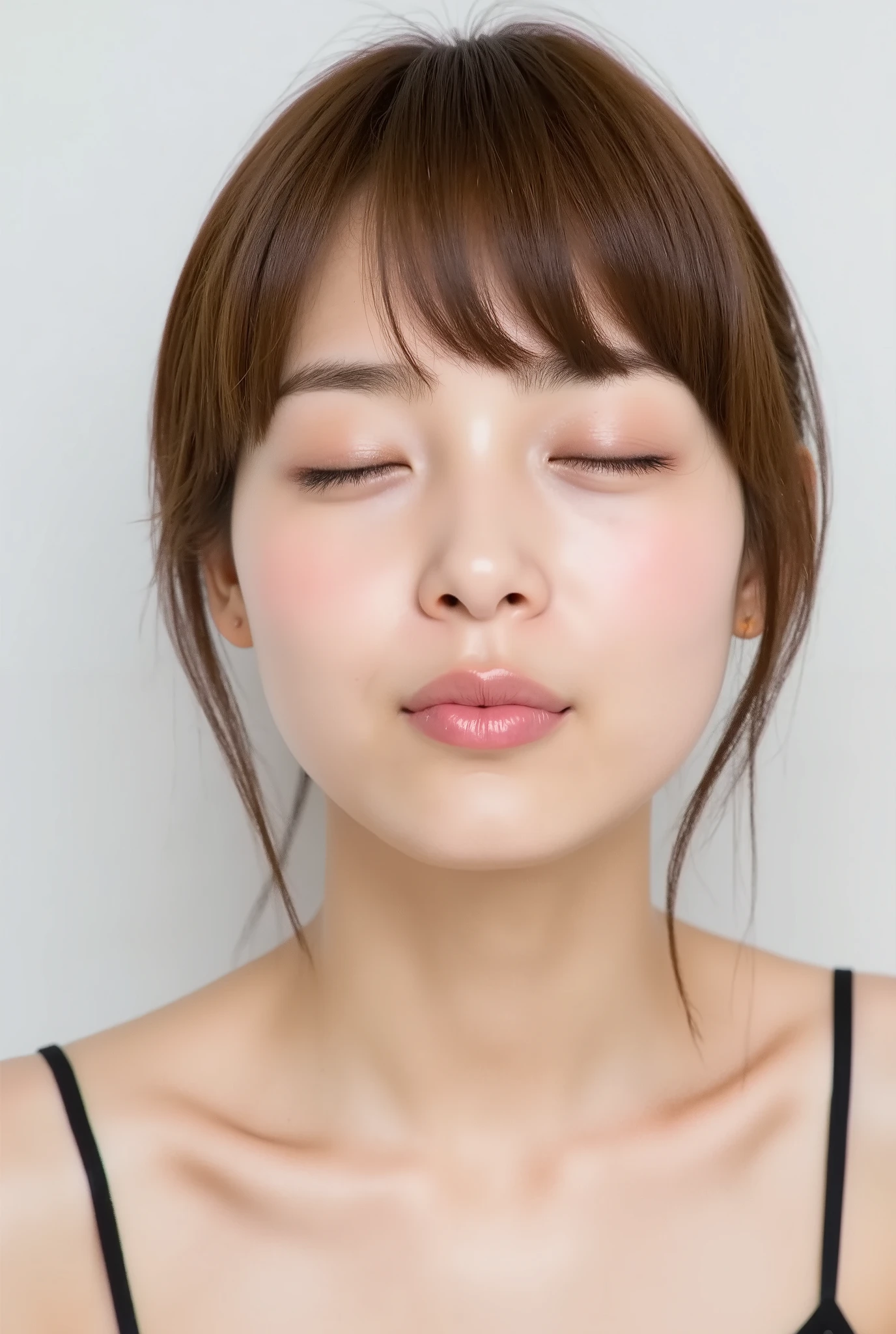 Ultra-detailed close-up of a beautiful modern girl, collarbone - SeaArt AI