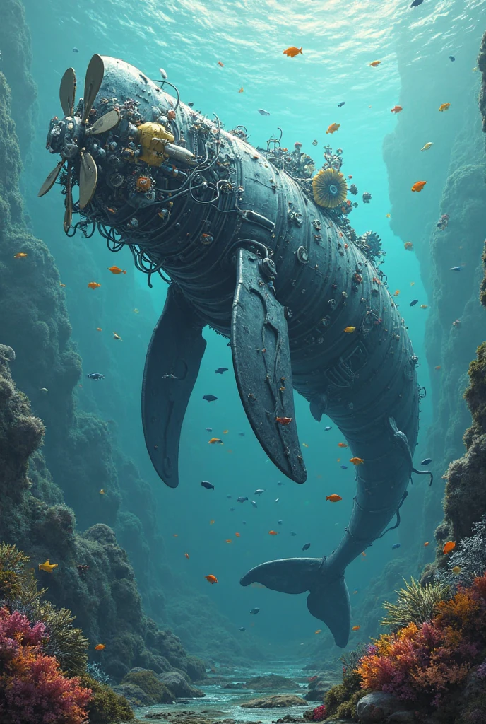 Propeller head whale - SeaArt AI