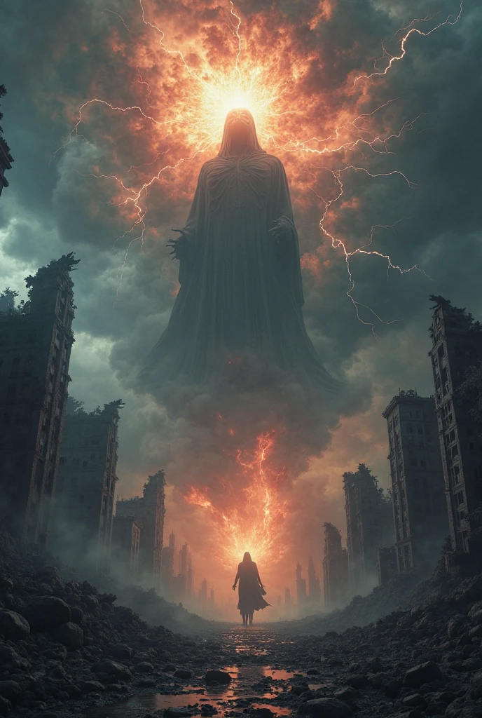 Divine punishment, dramatic,imposing,cinematic,epic,angry deity - SeaArt AI