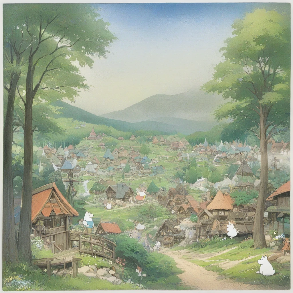 「ムーミン村のムーミン達」