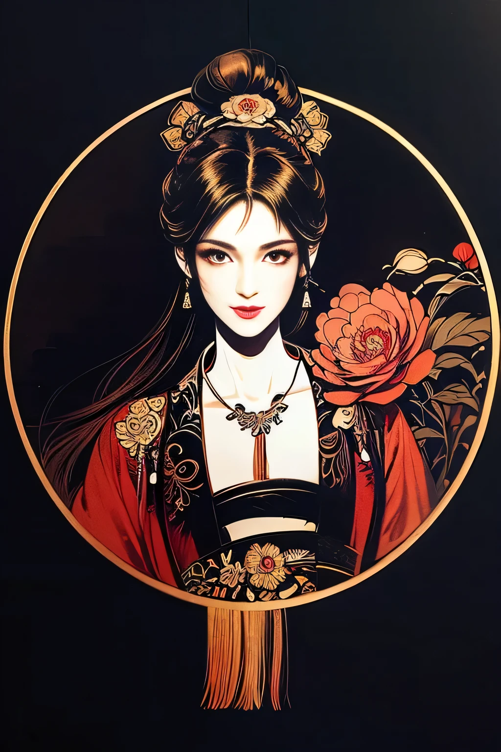 Pintura de belleza al estilo antiguo chino