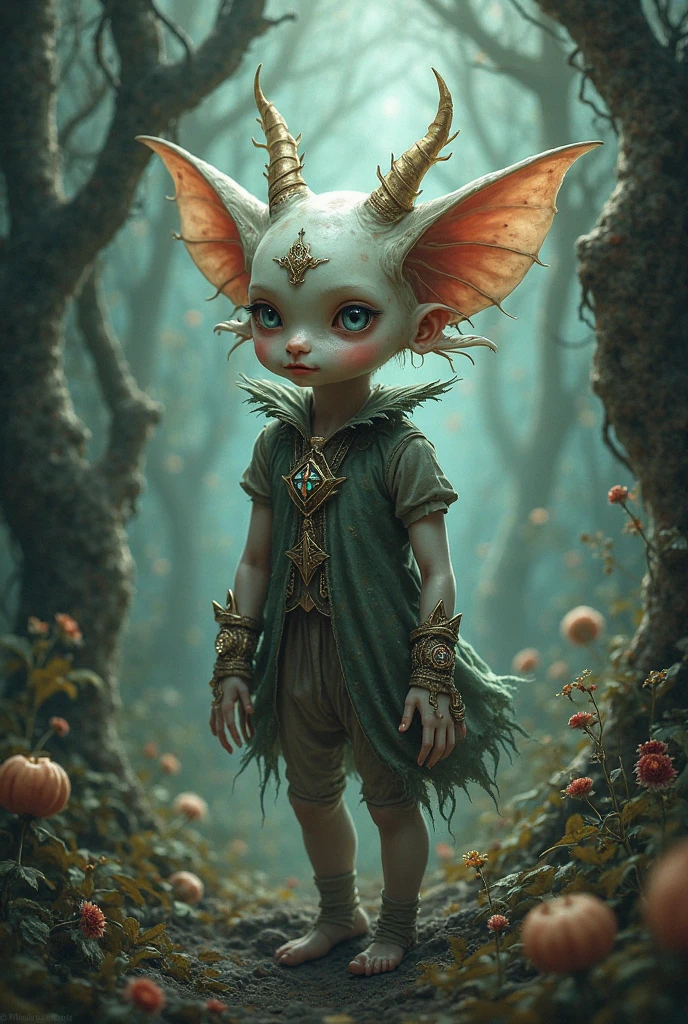 Draw a beautiful little evil - SeaArt AI