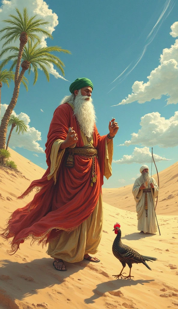 The final desert scene retains the same consistent background - SeaArt AI