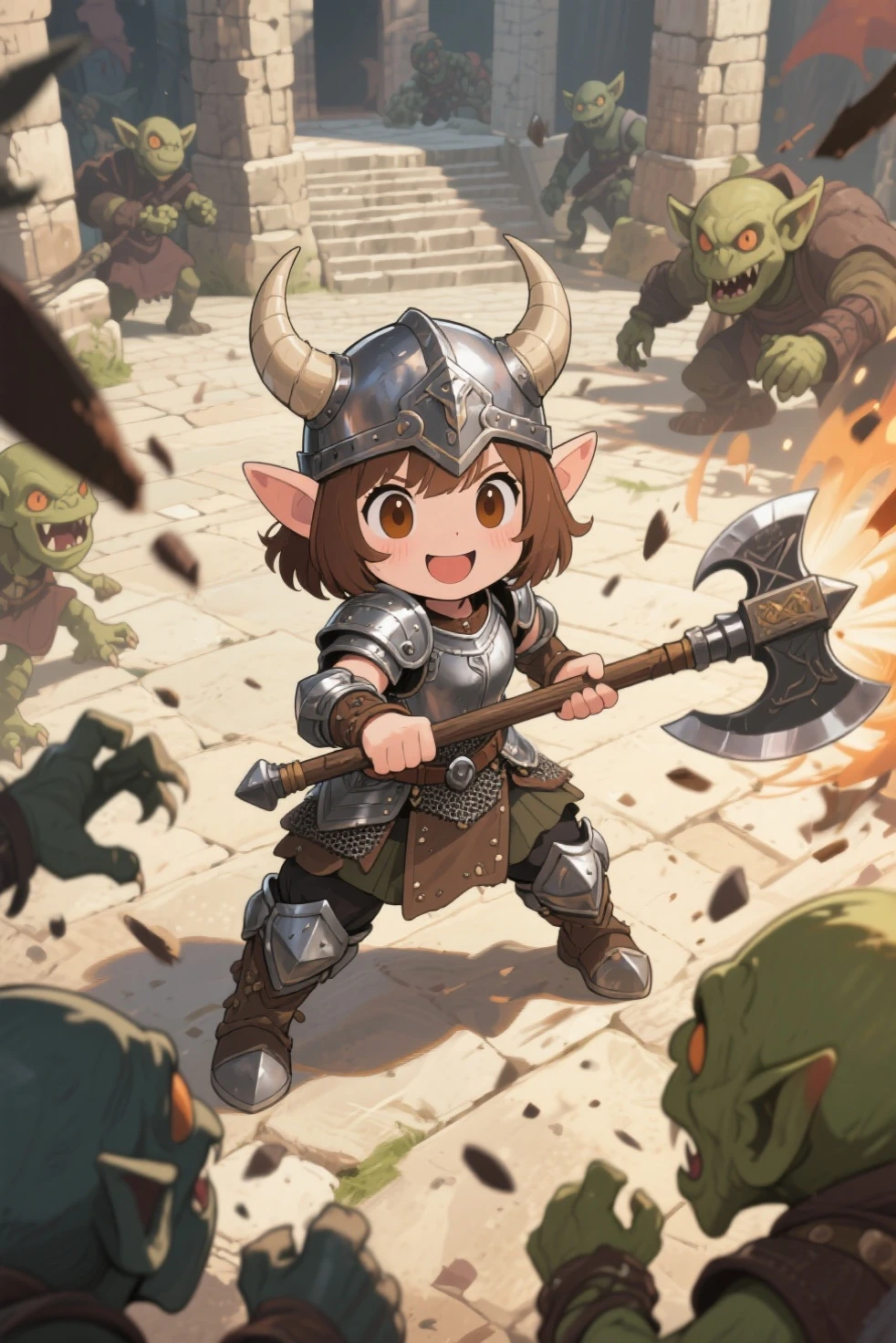 A female dwarf warrior