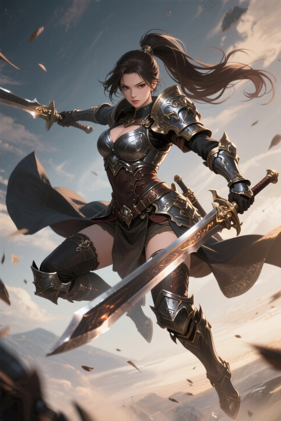 Female Warrior、heroine、Strongest Weapons and Armor、Anime、Fascinating ...