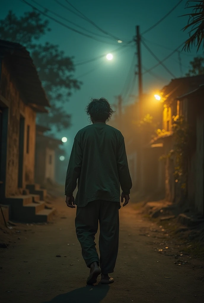 Cinematic 9:16 portrait shot of a 45-year-old Indian man with ...