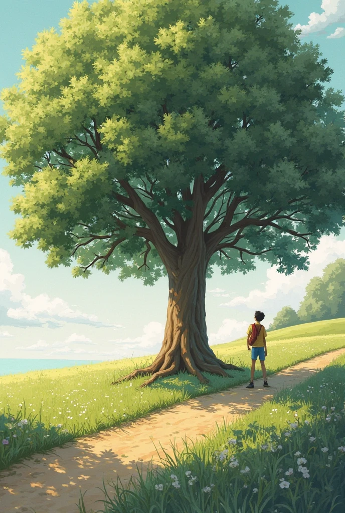 The Big Tree Appears Setting: A tall, leafy tree at the side of the ...