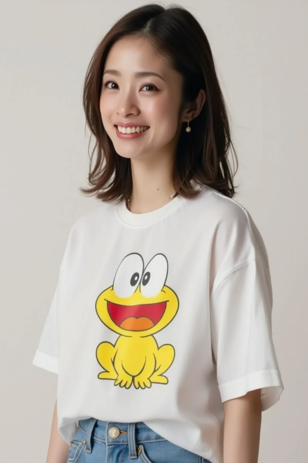 Pyonkichi t-shirt, 16k, (masterpiece:1.2), pyonkichi t-shirt display ...